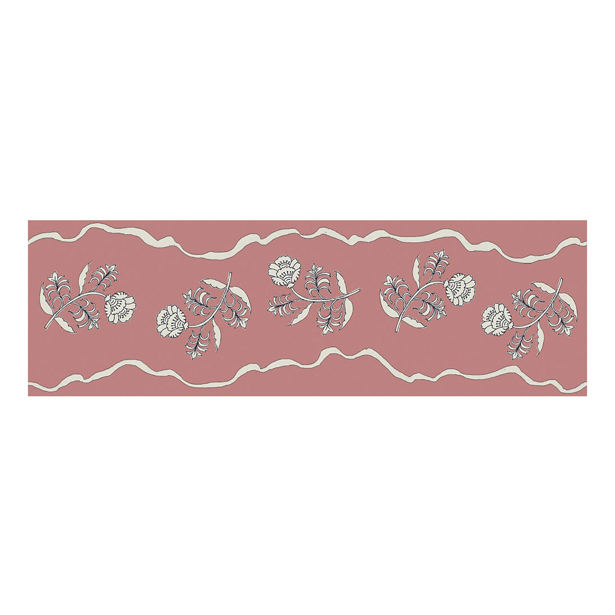 Jaipur Wallpaper Border | Raspberry | 10m Roll)