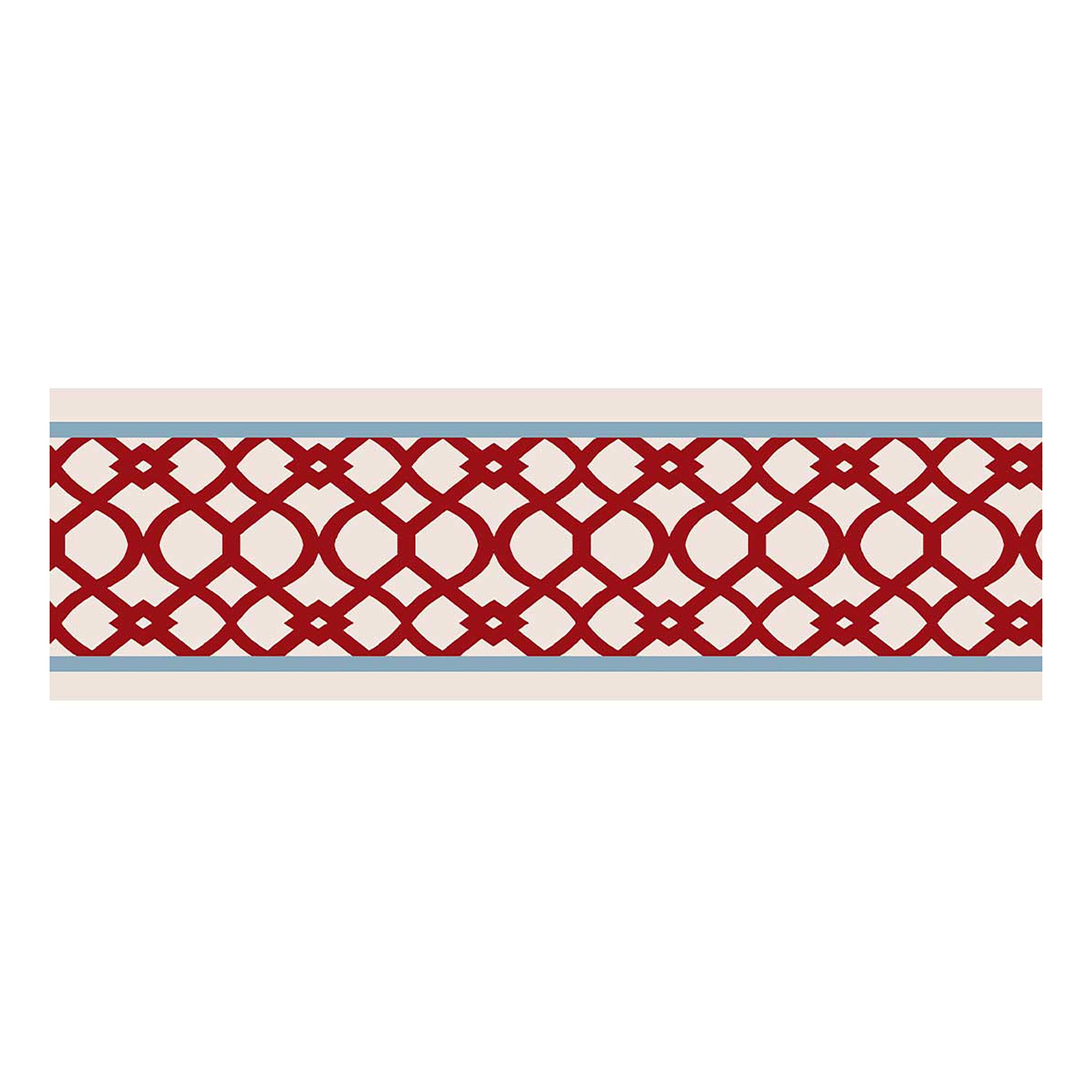 Trellis Wallpaper Border | Raspberry | 10m Roll)