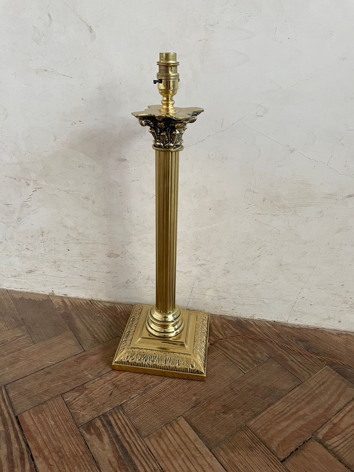 Brass Column Lamp