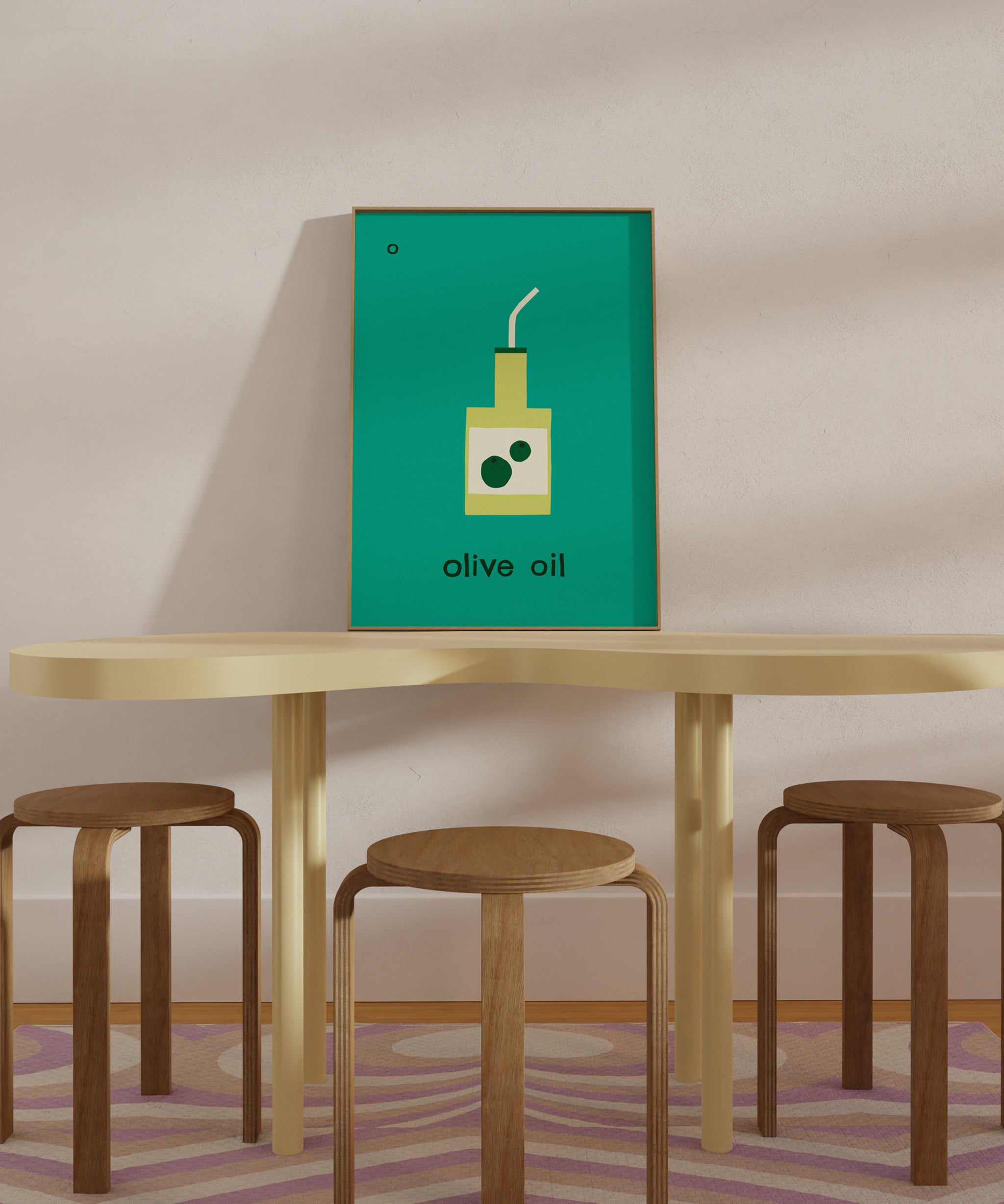O for Olive Oil Print
