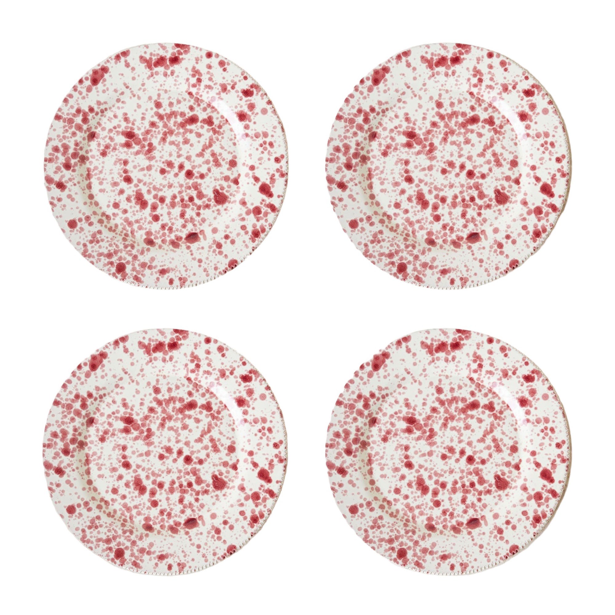 Cranberry Plate Set - 4 Pieces