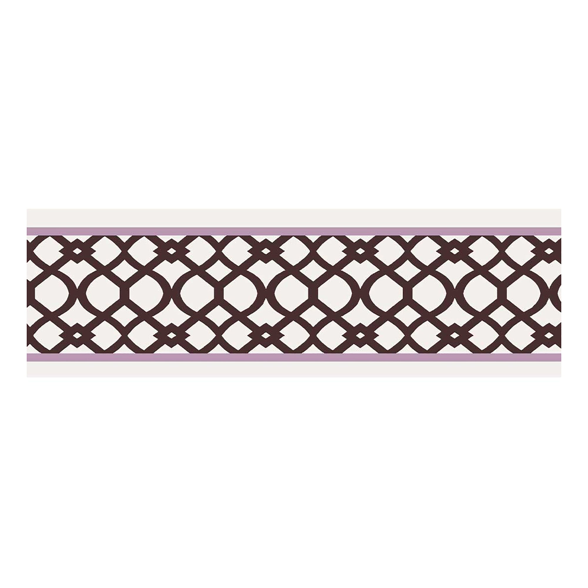 Trellis Wallpaper Border | Conker | 10m Roll