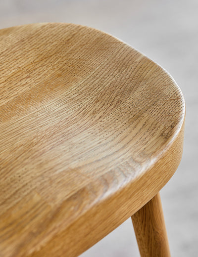 Set of Four Weathered Oak Stools