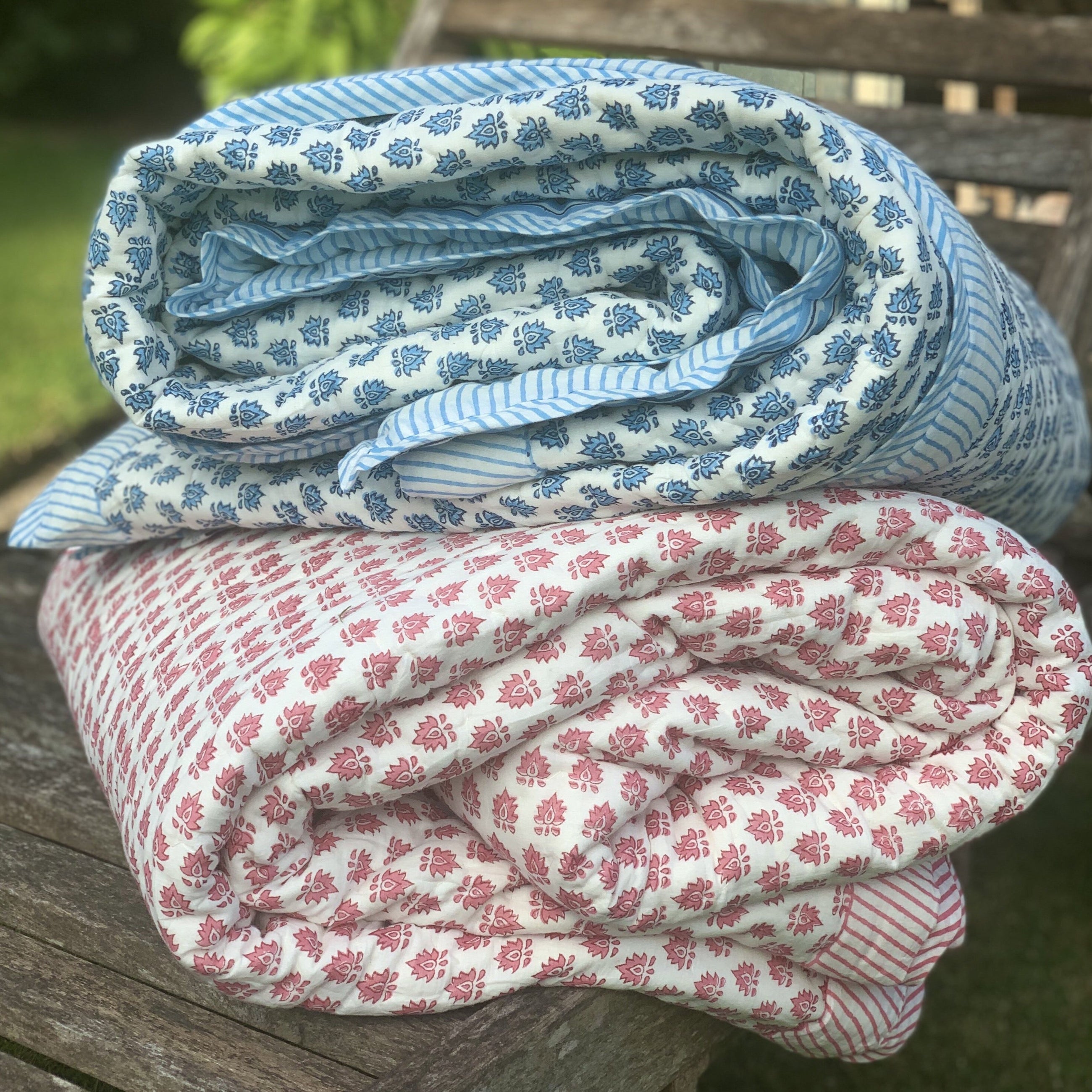Blue Pomily Quilt