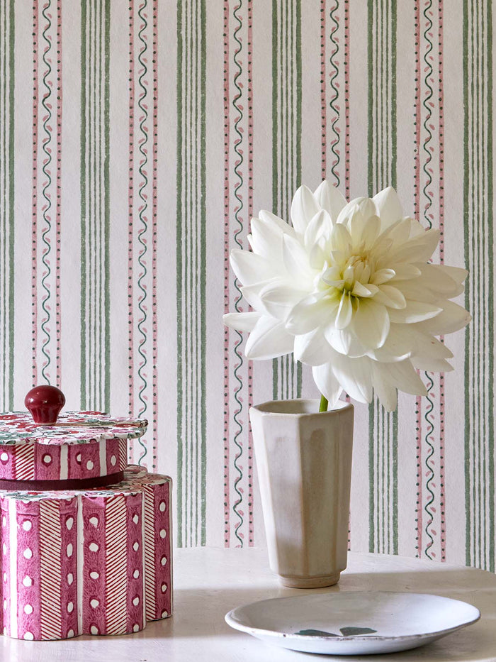 Wiggle Stripe Wallpaper