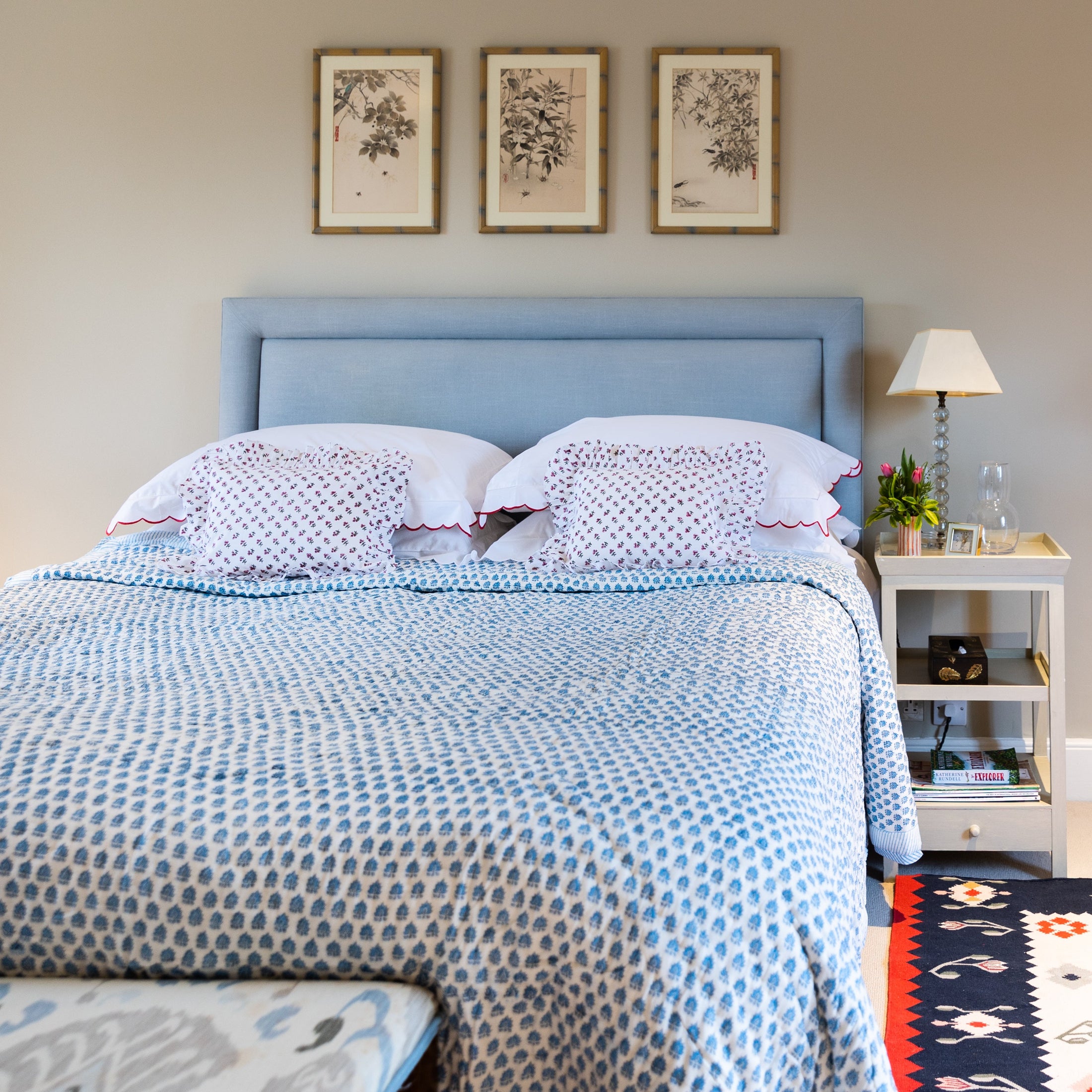 Blue Pomily Quilt